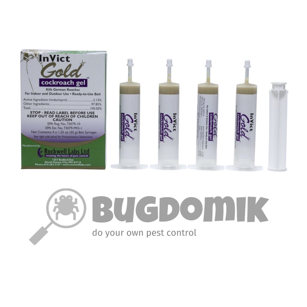 Invict Gold Cockroach Bait Gel Rockwell Labs | Professional Roach Gel